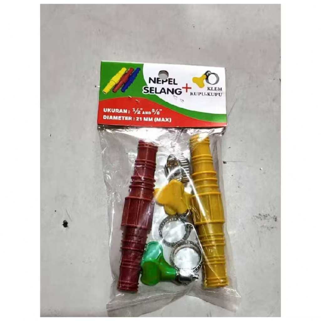 Jual KLEM SET SAMBUNGAN SELANG LURUS PVC NEPEL / SET SAMBUNGAN SELANG ...