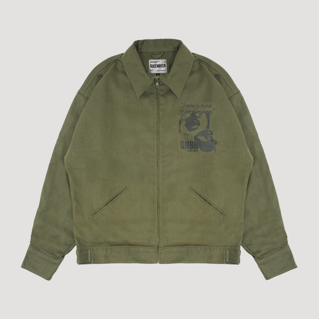 Jual Queenbeer - Jacket Rilley Green | Shopee Indonesia