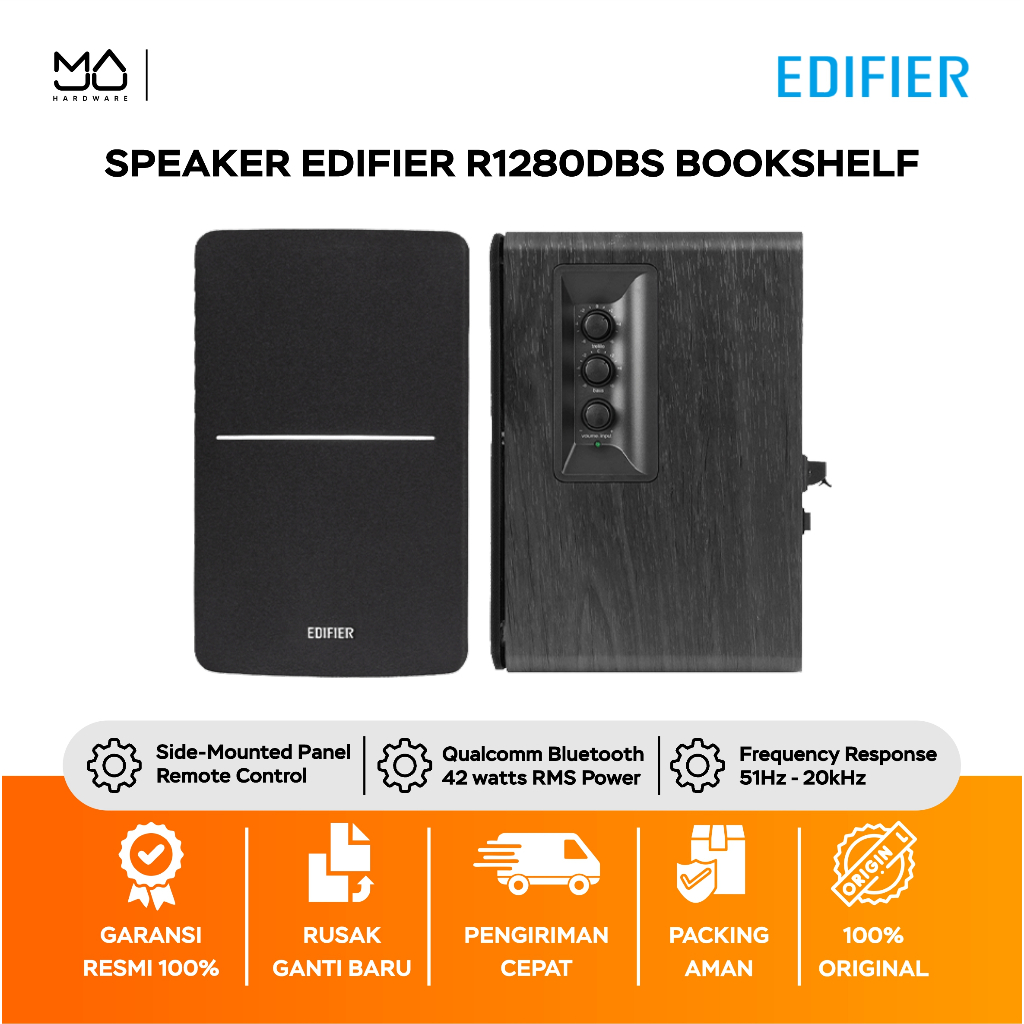 Jual Powerful Bookshelf Speakers EDIFIER R1280DB - Garansi Resmi | Shopee Indonesia