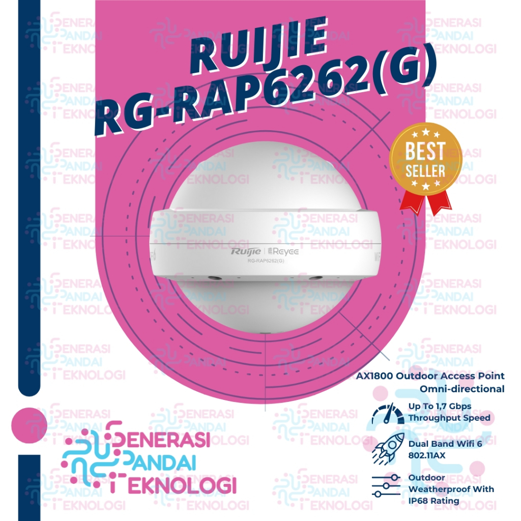 Jual RUIJIE RG-RAP6262(G) Wi-Fi 6 AX1800 Outdoor Access Point Omni ...