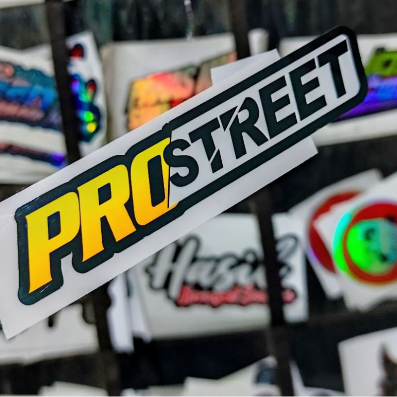 Jual Stiker pro street kuning putih glossy | Shopee Indonesia