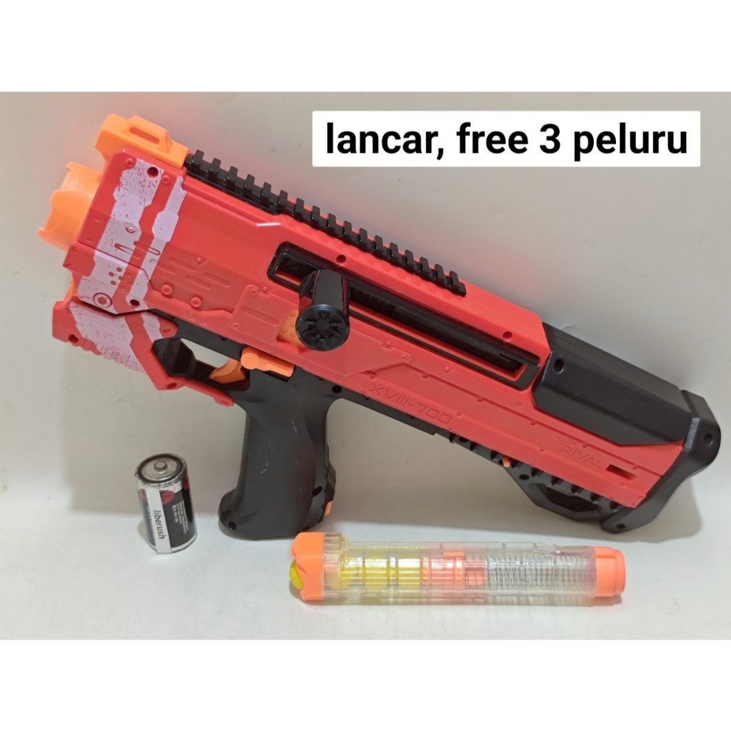 Jual Nerf rival phantom corps helios xviii 700 red blaster family game dart | Shopee Indonesia