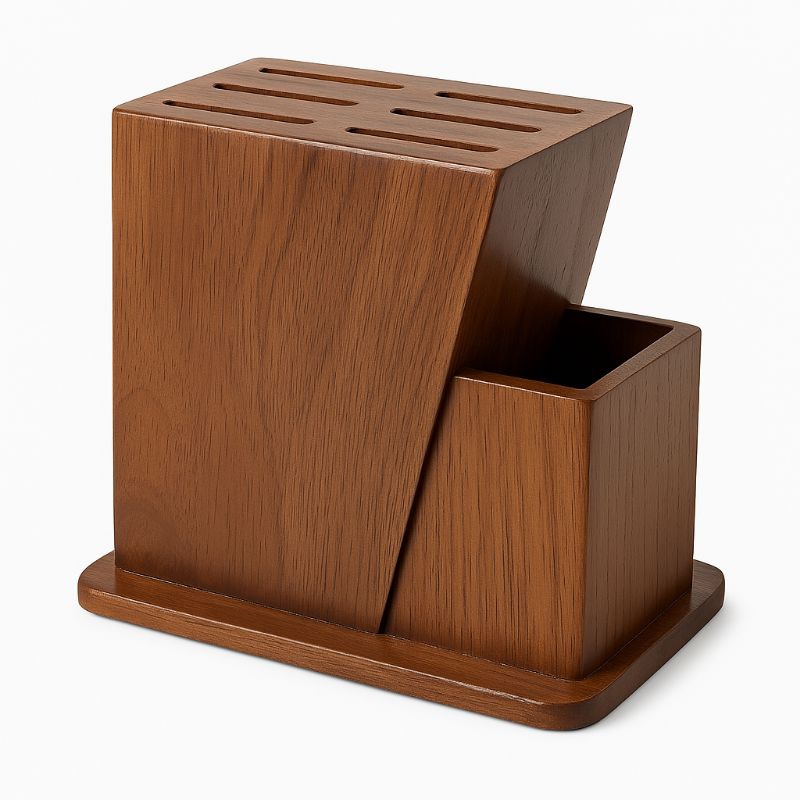Jual Rak Pisau dan Sendok Kayu Minimalis - Handmade dari Kayu Jati ...