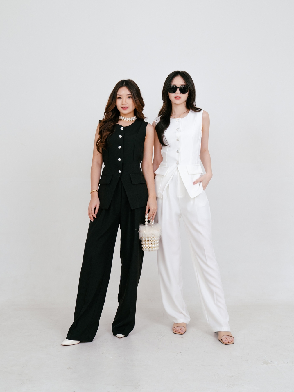 Jual Heirluxjoy - Anneth Set Baju Wanita Vest Celana Panjang Semi ...