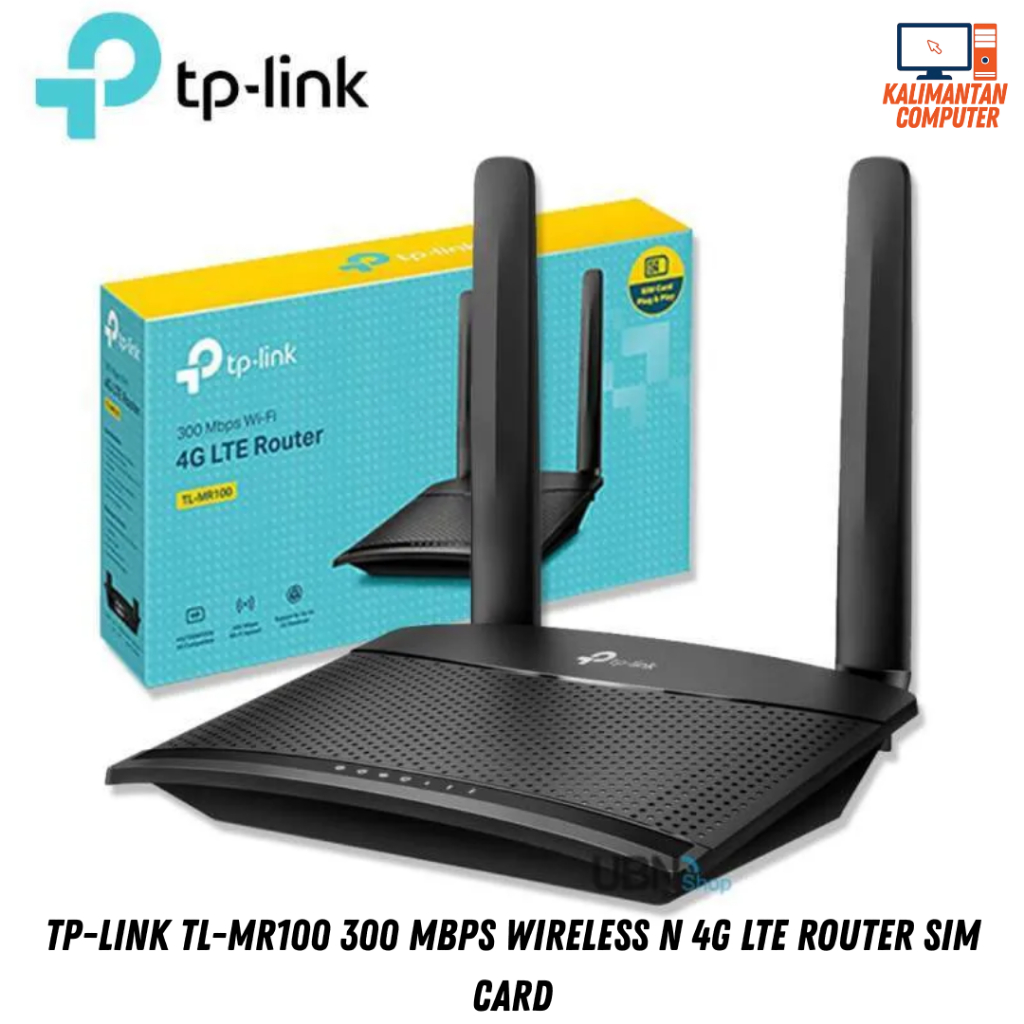 Jual Tp-Link TL-MR100 300 Mbps Wireless N 4G LTE Router SIM CARD ...