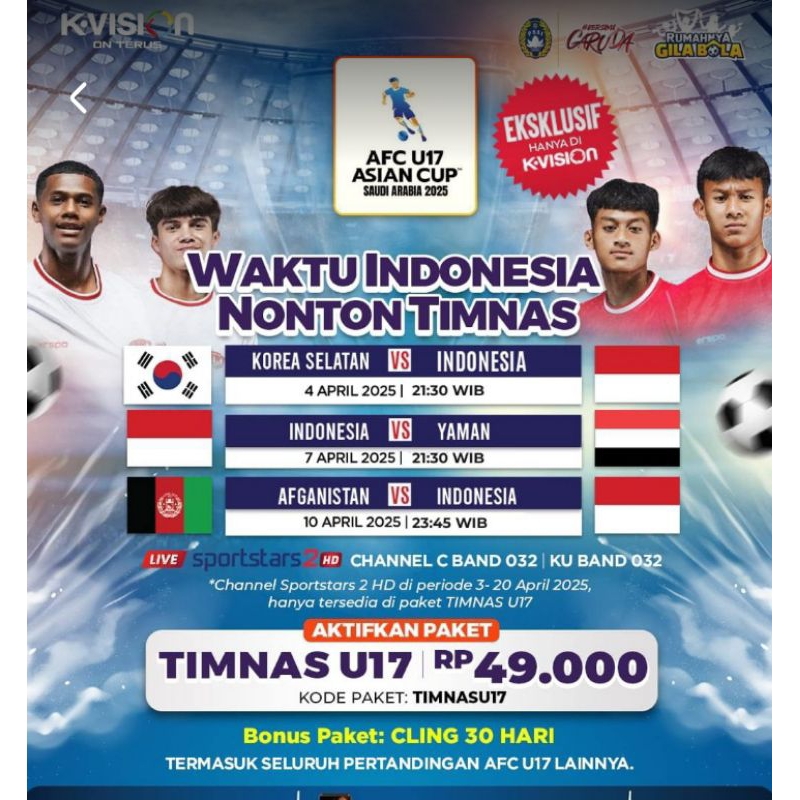 Jual Timnas U17 KVISION | Shopee Indonesia