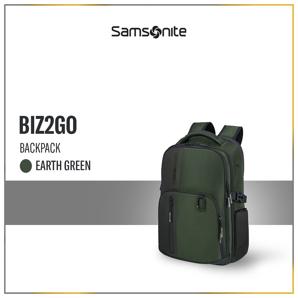 Jual Samsonite Biz2Go Backpack 15.6" Daytrip - Earth Green | Shopee ...