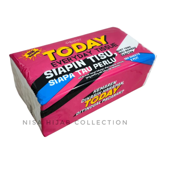 Jual Today 180 Soft Heaven Facial Tissue 150 Sheets 2ply Tisu Harga ...