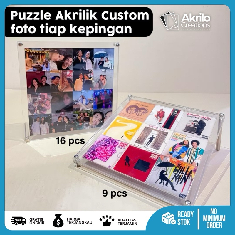 Jual Puzzle Akrilik Pajangan Meja Custom DIY | Puzzle 3D Hadiah Kado ...