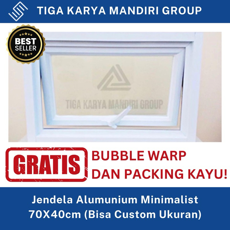 Jual jendela Alumunium - 70x40 CM Alumunium Window Minimalis Bisa ...