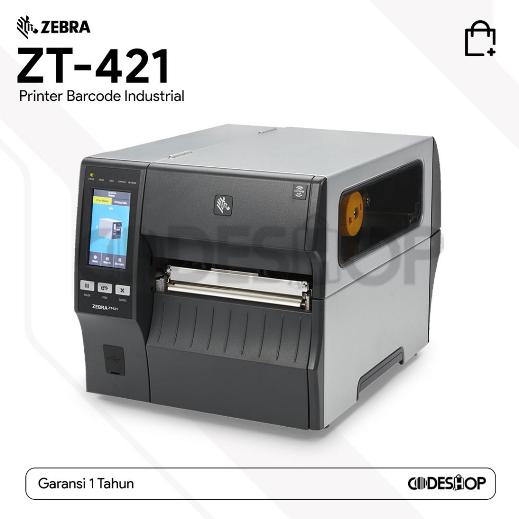 Jual Zebra ZT421 Printer Barcode Cetak Label Direct Thermal Transfer ...
