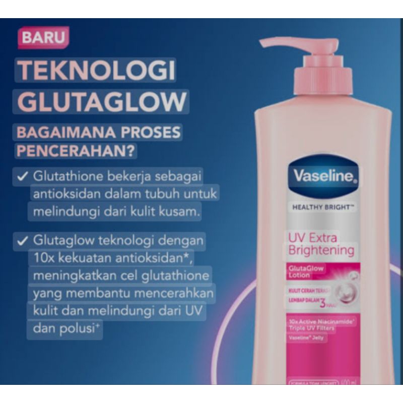 Jual VASELINE UV EXTRA BRIGHTENING 400ml & VASELINE INTENSIVE CARE ALOE SOOTHE 400ml | Shopee ...