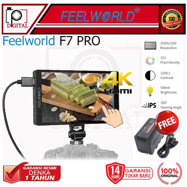 Jual Feelworld F7 Pro 7 Inch 3D LUT Monitor Feel World F7Pro F 7 Pro RESMI | Shopee Indonesia
