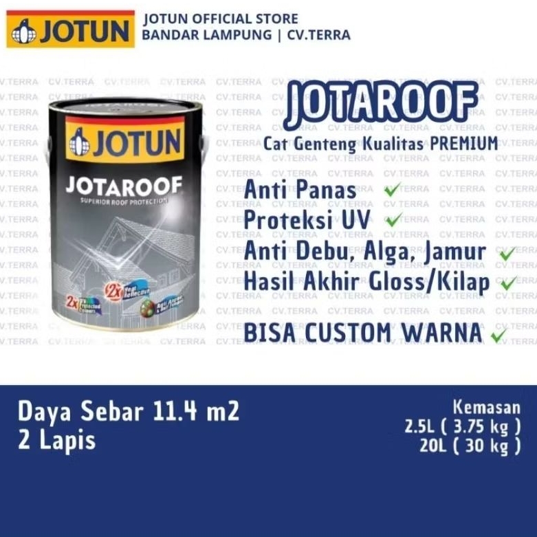 Jual JOTUN JOTAROOF - Cat Atap Genteng Kualitas PREMIUM - 2.5L | Shopee Indonesia