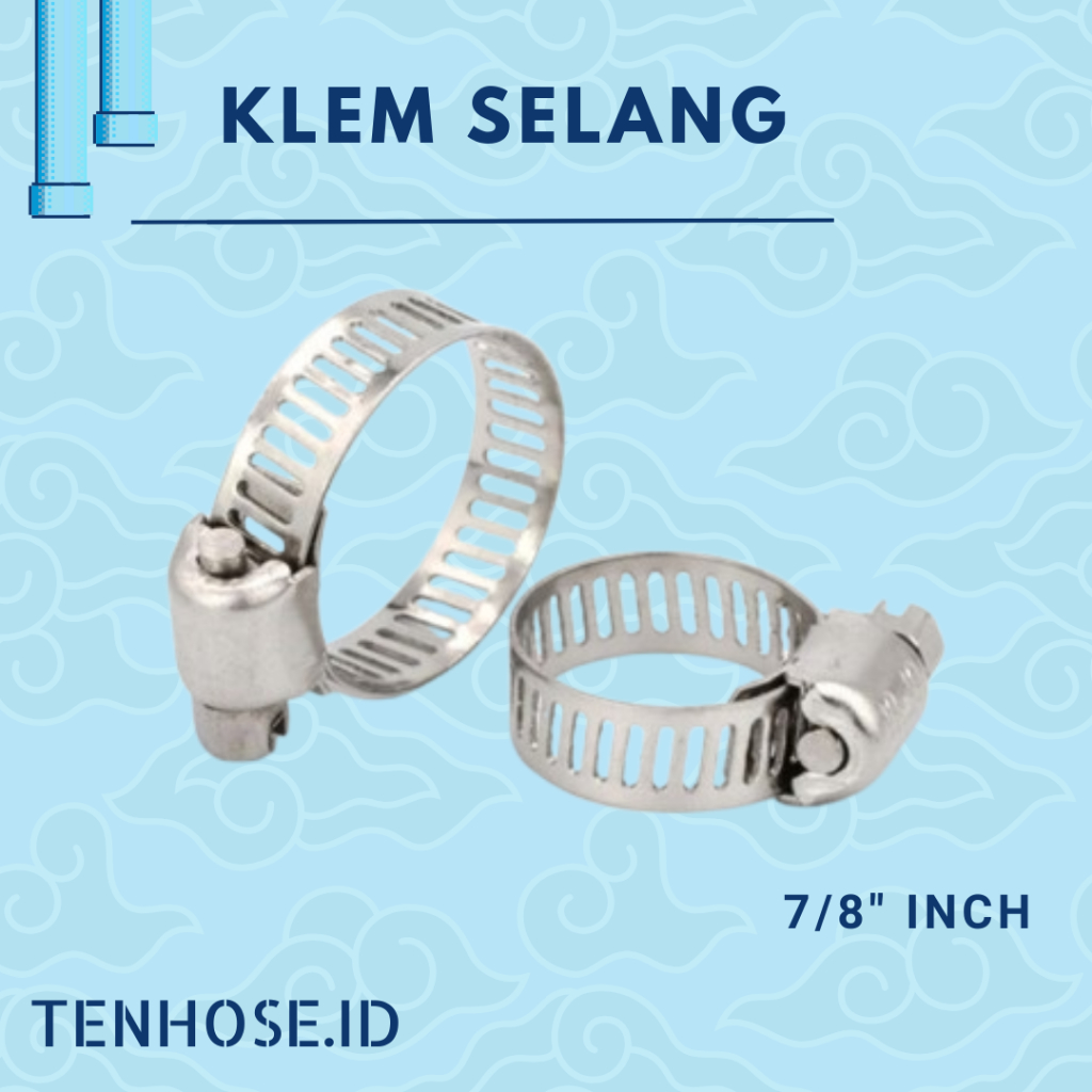 Jual Klem Selang 7/8" Inch Ukuran Besar Hose Clamp | Shopee Indonesia