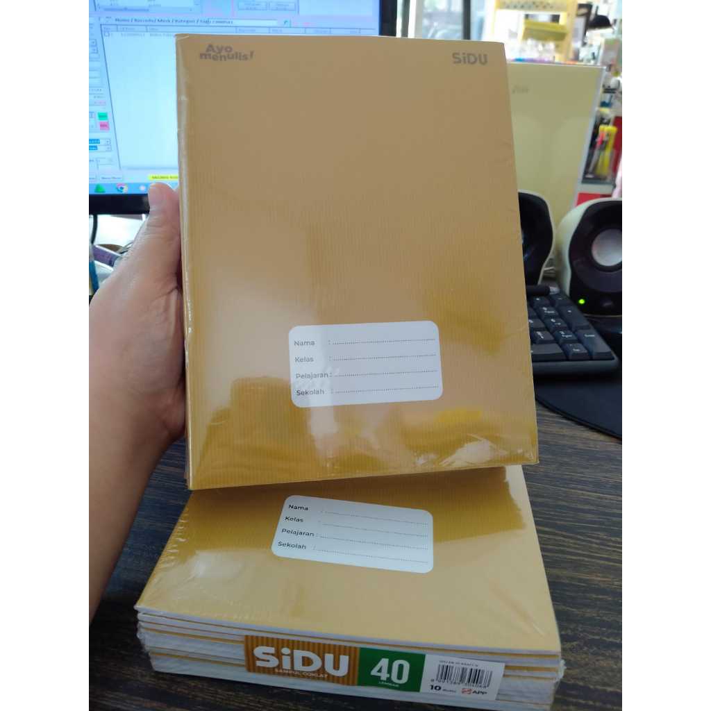 Jual Buku Tulis Sidu Sampul Coklat Kraft Isi 40 Lembar 1 Pack 10 Buku ...