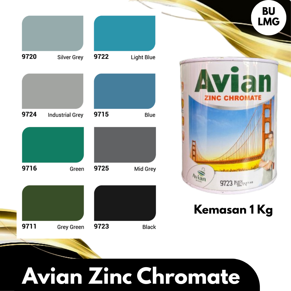 Jual AVIAN ZINC CHROMATE 1KG CAT DASAR BESI ANTI KARAT | Shopee Indonesia