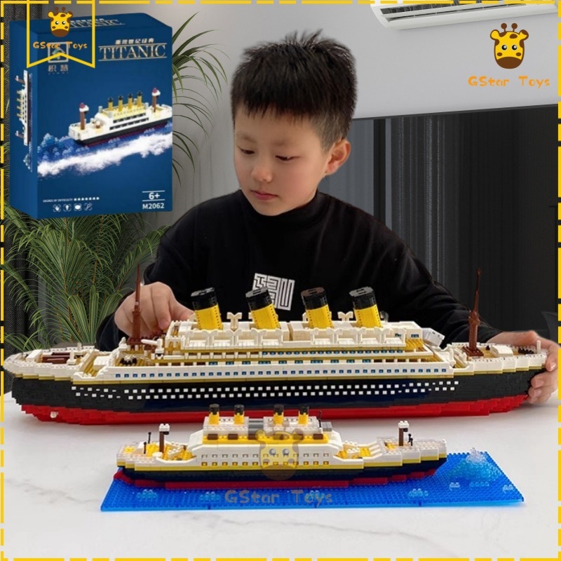 Jual Gstar 1860Pcs Titanic Mainan Block DIY Assemble Building Blocks ...