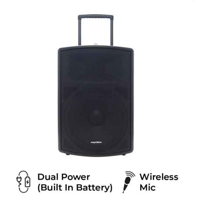 Jual PAS PRO 12F3 SPEAKER PORTABLE POLYTRON FREE MIC 2 UNIT ...