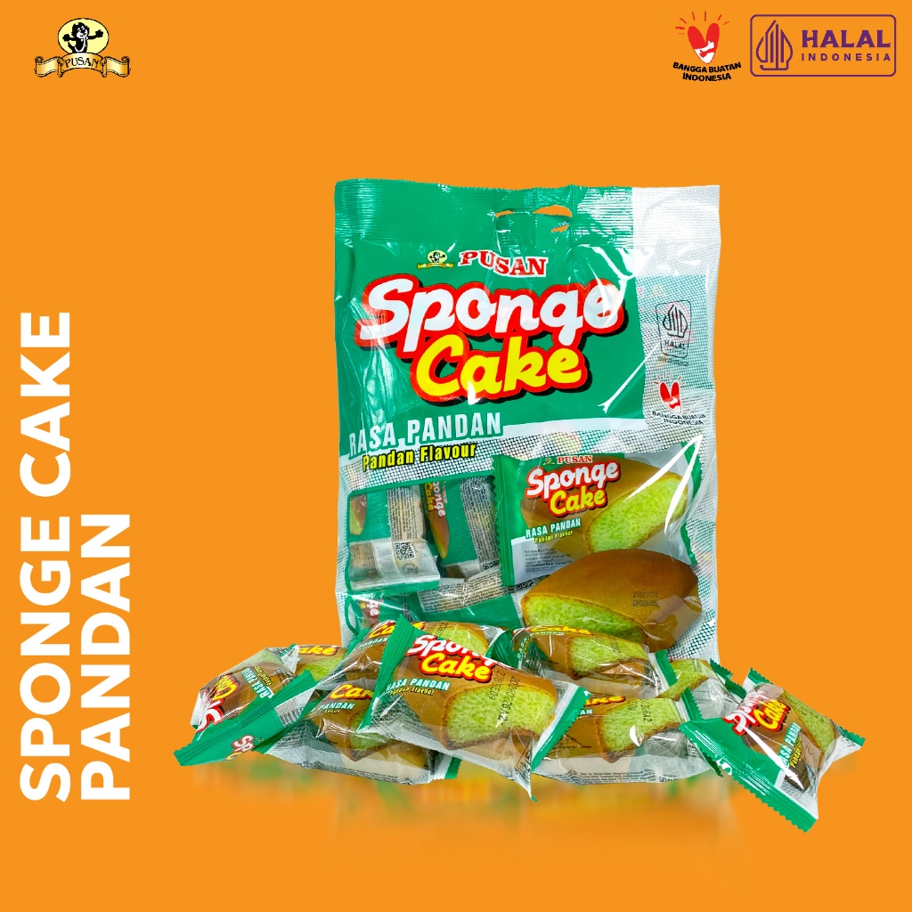 Jual Pusan Sponge Cake Bolu Rasa Pandan | Shopee Indonesia