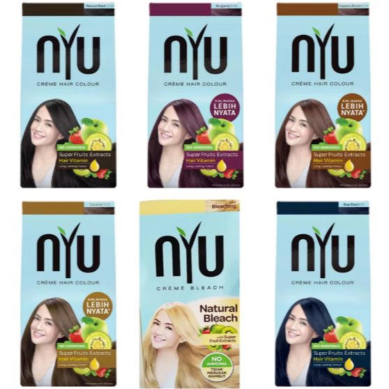 Jual NYU CREME HAIR COLOUR / PEWARNA RAMBUT | Shopee Indonesia
