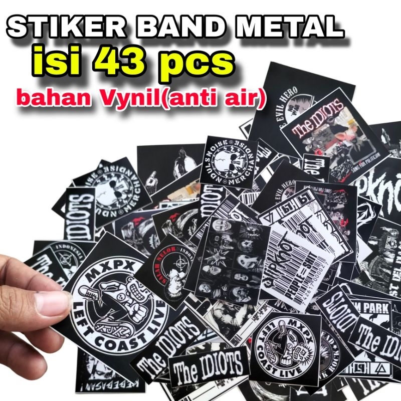 Jual 43PCS STIKER BAND METAL | STIKER BAND | STIKER ANTI AIR | Shopee ...