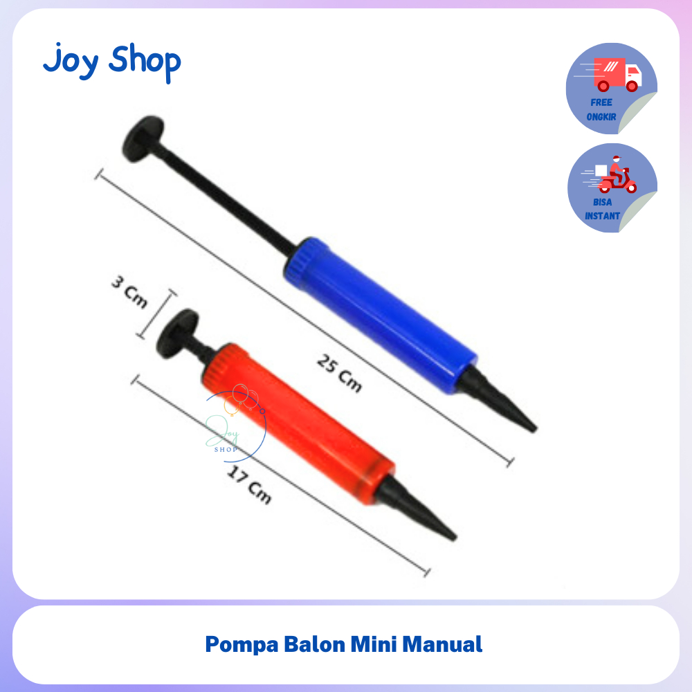 Jual Pompa Balon Mini Manual Hand Pump Balon Latex Foil | Shopee Indonesia