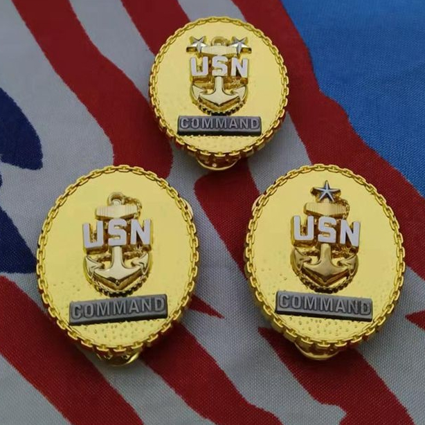 Jual US USN Master Chief Petty Officer of the Command Pin Badge METAL ...