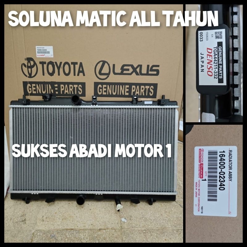 Jual RADIATOR ASSY TOYOTA SOLUNA MATIC ORIGINAL DENSO JAPAN | Shopee ...