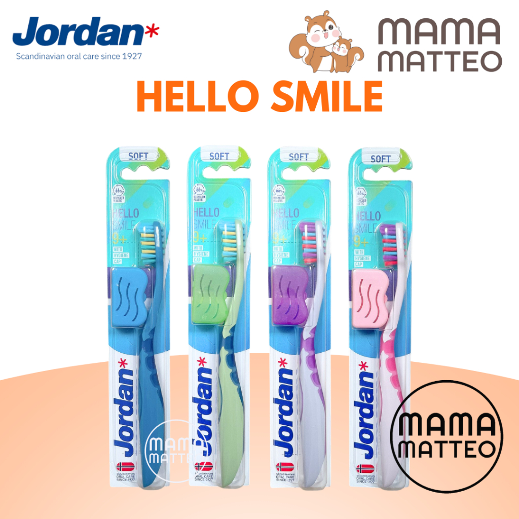 Jual JORDAN Oral Care Toothbrush Hello Smile Soft 9 Tahun / Tooth Brush ...