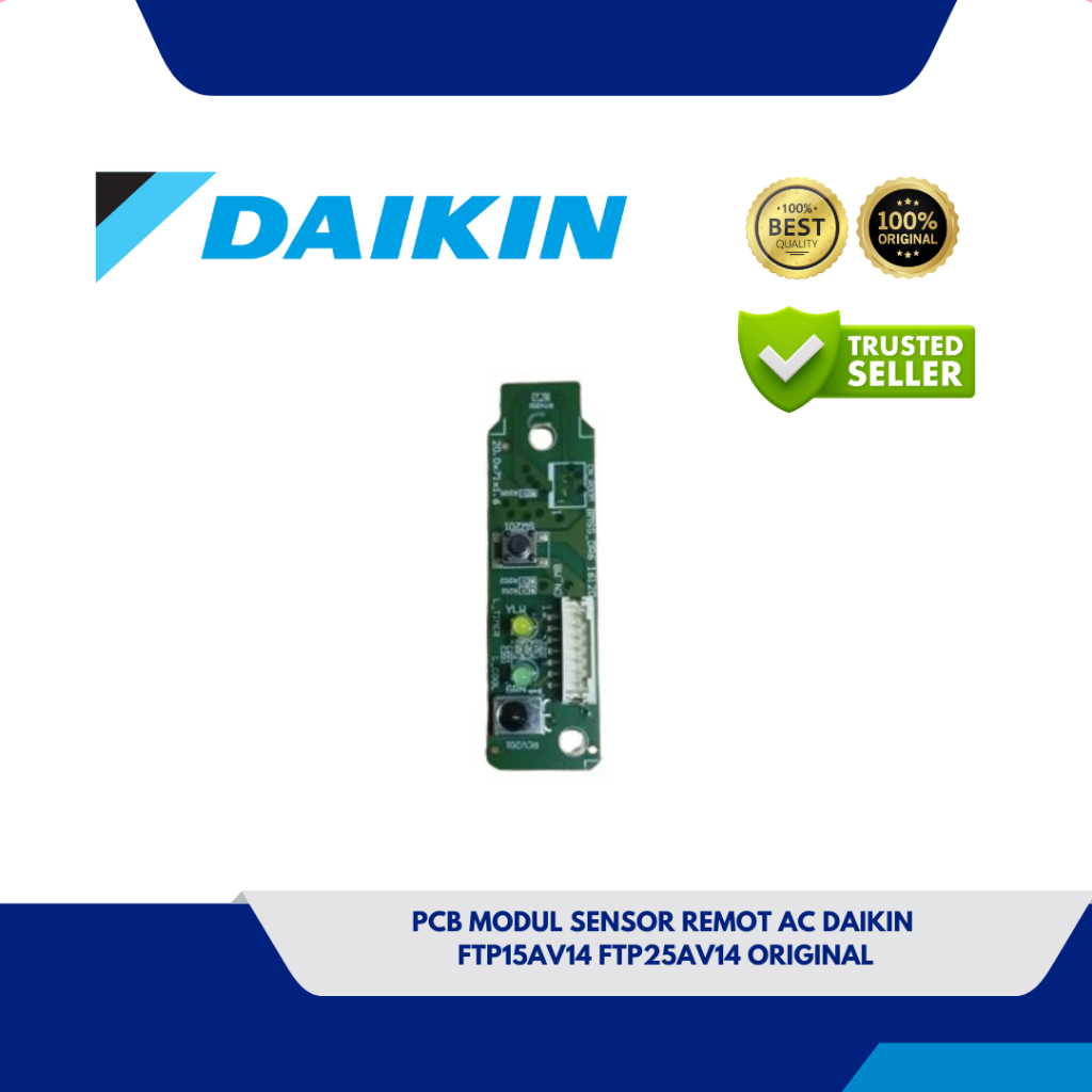 Jual PCB MODUL SENSOR REMOT AC DAIKIN FTP15AV14 FTP25AV14 ORIGINAL ...