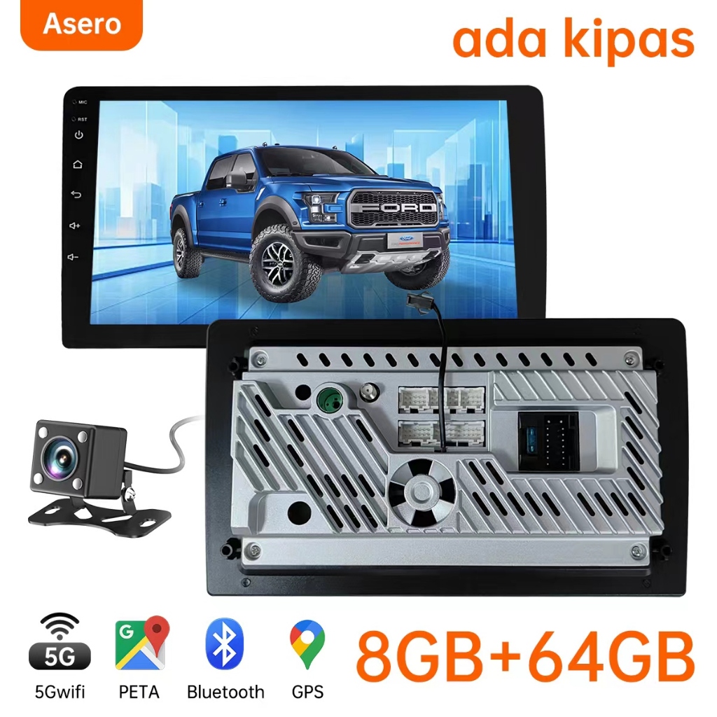 Jual Ada Kipas Pendingin 10inch asero tv mobil 8G+64G Android 13 Head Unit 9 Inch Ips Layer ...
