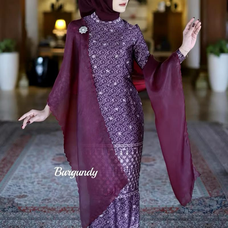 Jual selendang organza bordir manual / selendang baju melayu | Shopee ...