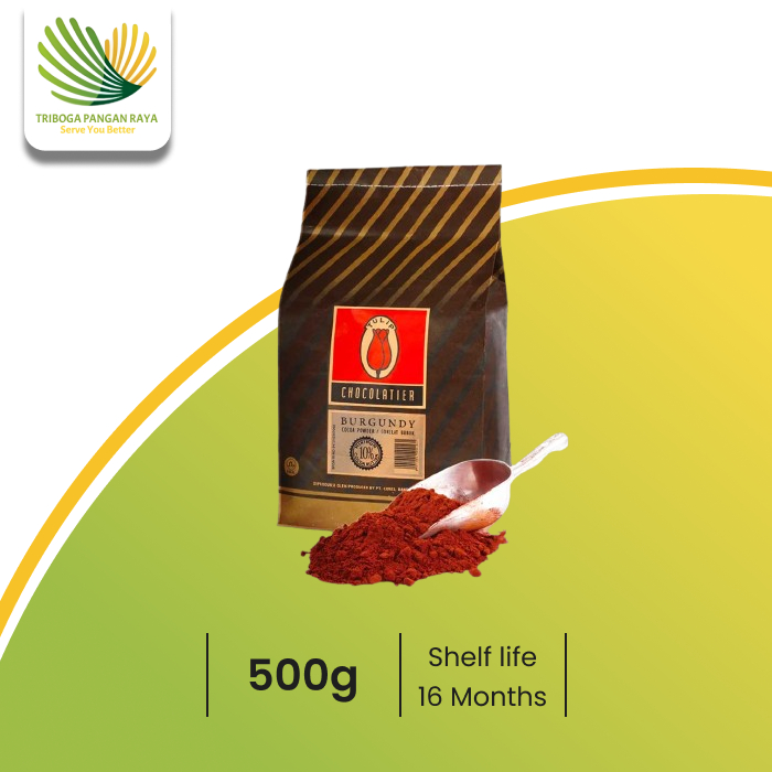 Jual Tulip Cocoa Powder Burgundy 500g (cokelat bubuk) | Shopee Indonesia