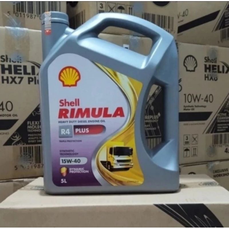 Jual OLI MESIN DISEL SHELL RIMULA R4 15W40 GALON 5L | Shopee Indonesia