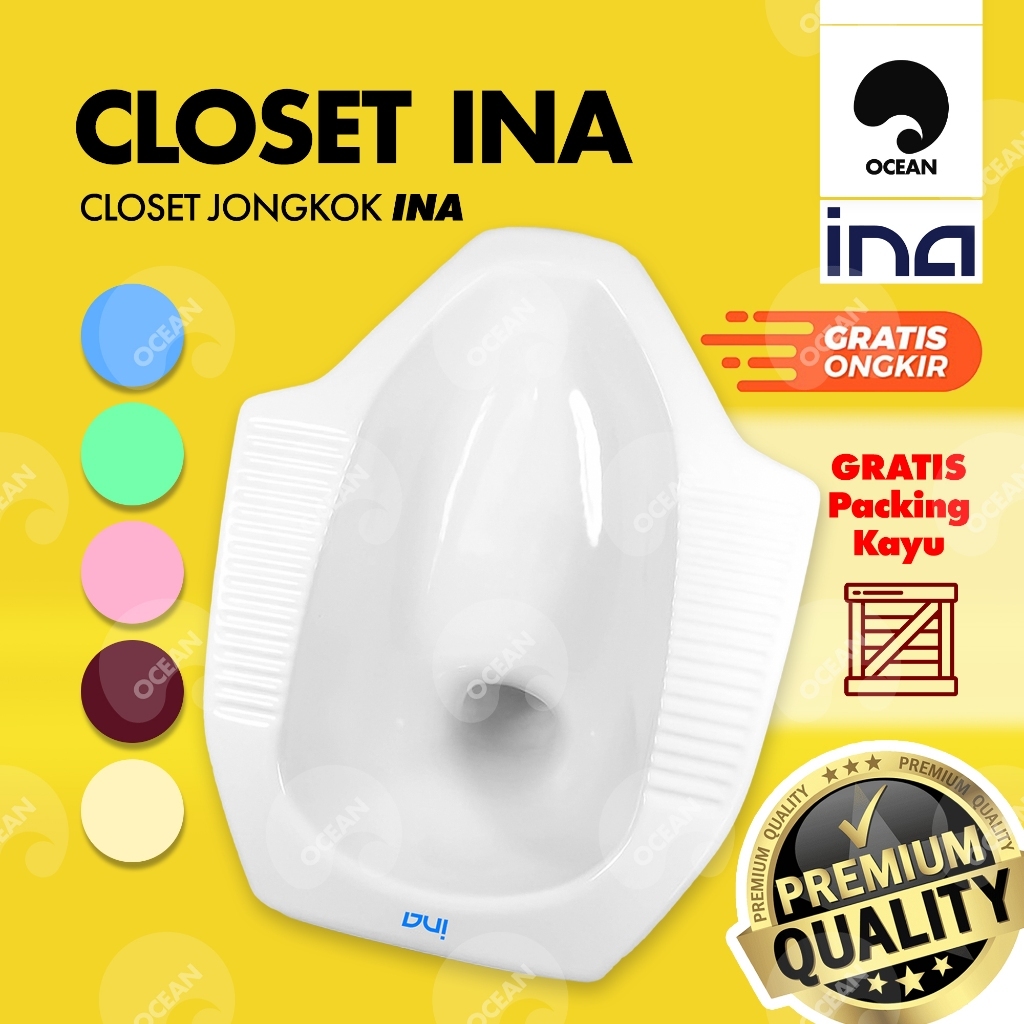 Jual (Gratis Packing Kayu) Kloset Jongkok INA / Closet Jongkok INA / WC ...