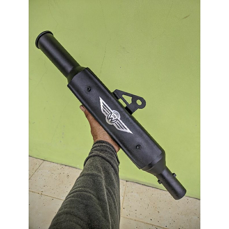 Jual KNALPOT CUSTOM W175 FULL COUTING + LASER LOGO | Shopee Indonesia