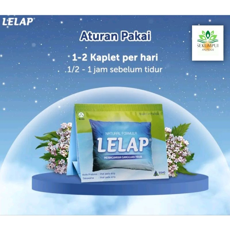 Jual Lelap Obat Peringan Gangguan Tidur 1 Strip @4 Tablet - Not ...
