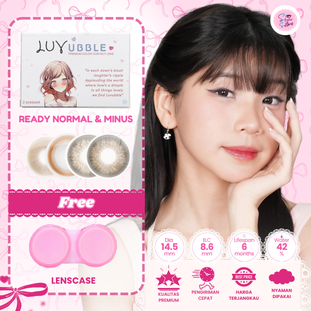 Jual SOFTLENS LUVUBBLE MINUS BROWN SERIES (OPULENT MOCHA - DAINTY ...