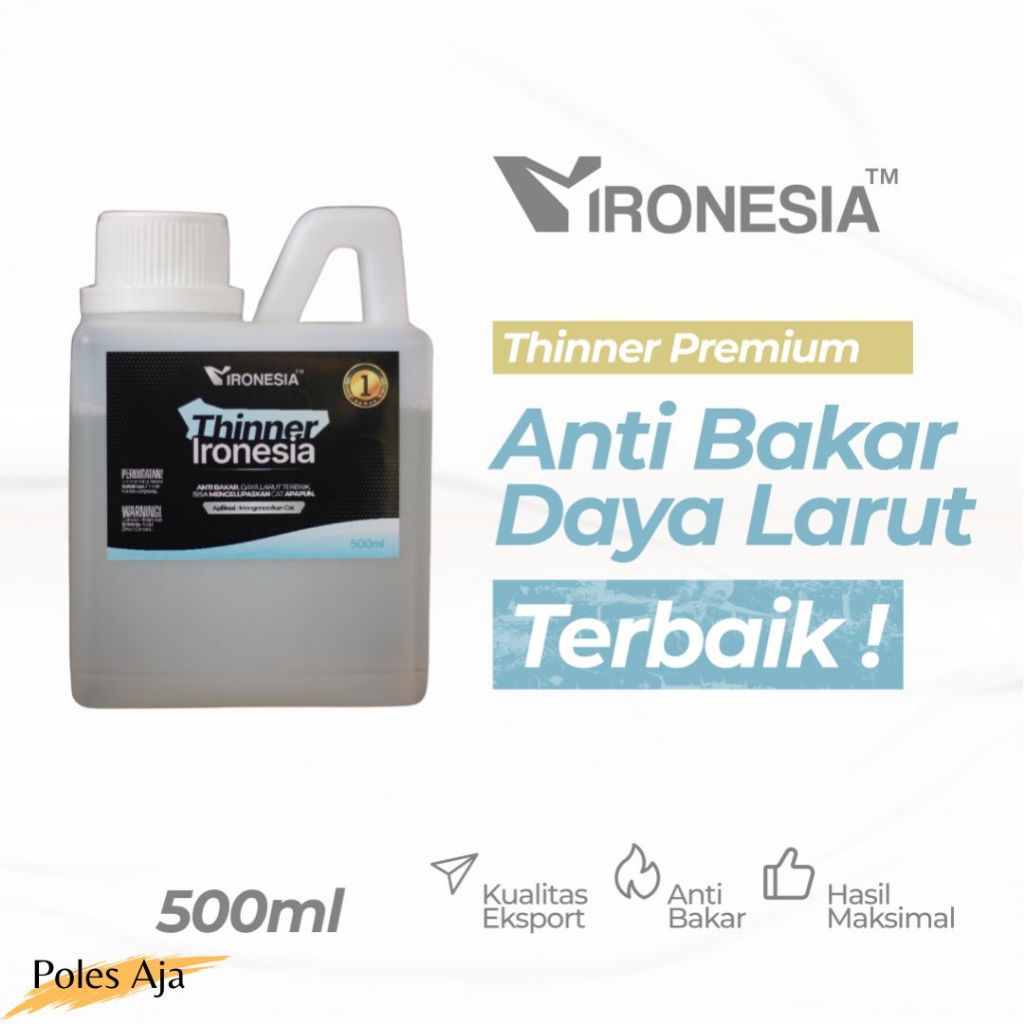 Jual Thinner Pengencer Cat Besi IRONESIA Serba Guna Daya Larut Terbaik ...