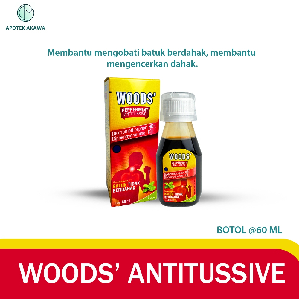 Jual WOODS MERAH ANTITUSSIVE SIRUP 60 ML / OBAT BATUK SIRUP / APOTEK ...