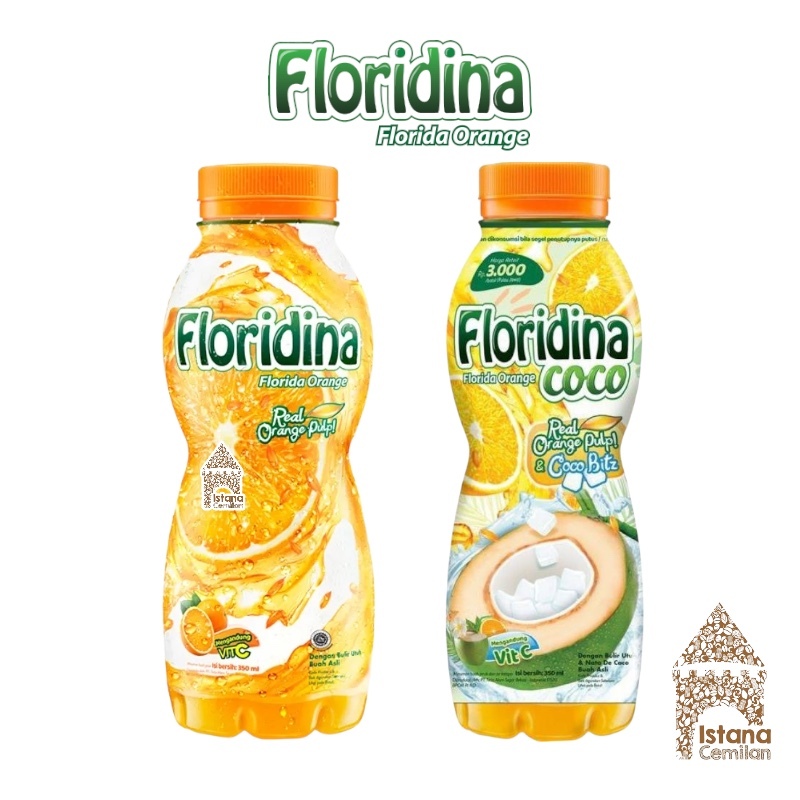 Jual Floridina Florida Orange / Coco Bitz Minuman Jeruk Vit C 350 ML ...