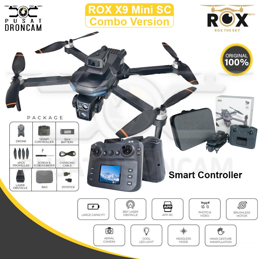 Jual ROX Fighter / ROX X9 MINI 2025 / ROX X9 MINI SC Drone Dual ...