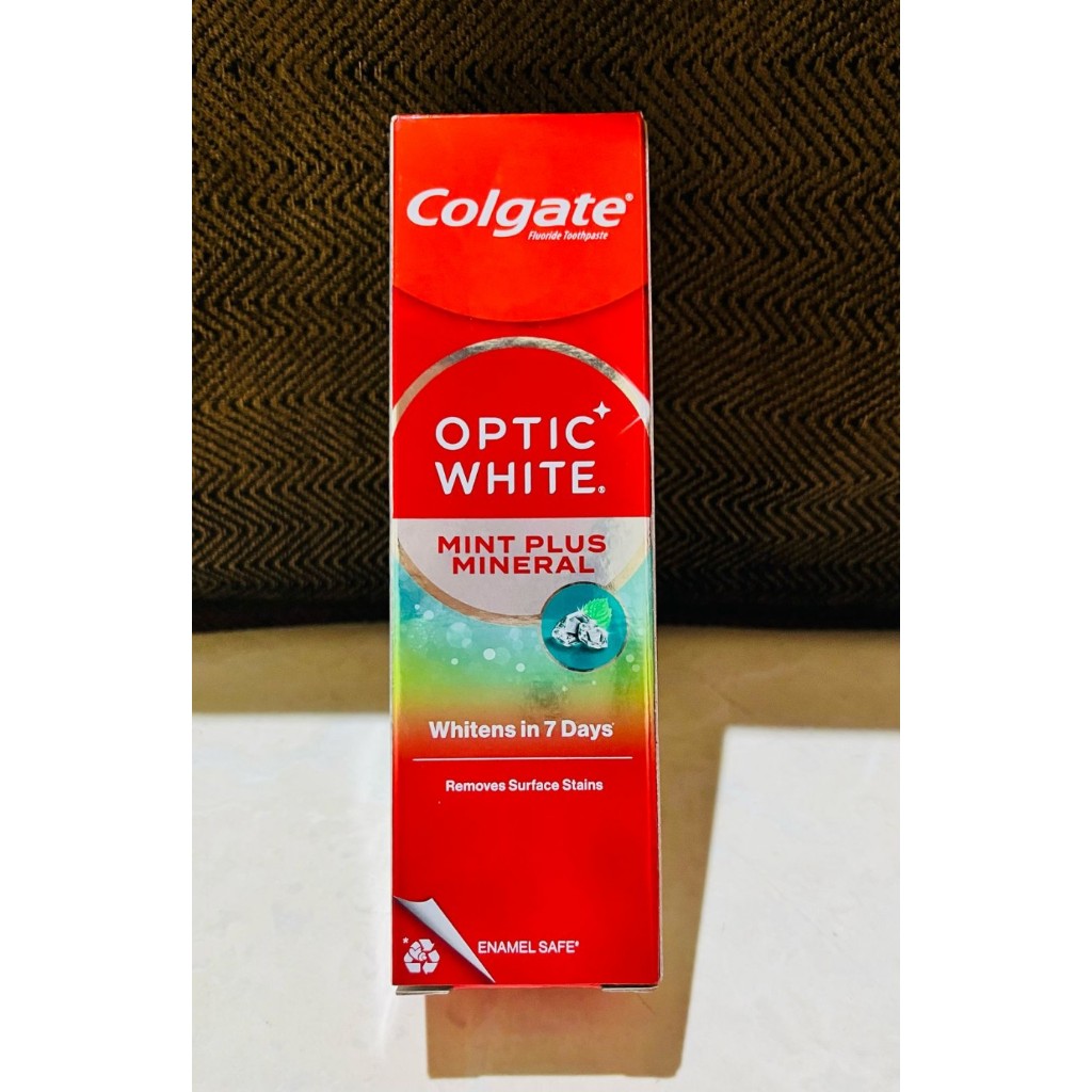 Jual COLGATE OPTIC WHITE MINT PLUS MINERAL ENAMEL SAFE 100gr | Shopee ...