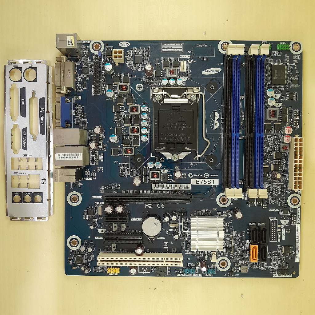Jual Mainboard B75 Socket 1155 4slot Memori , Merk Samsung | Shopee ...