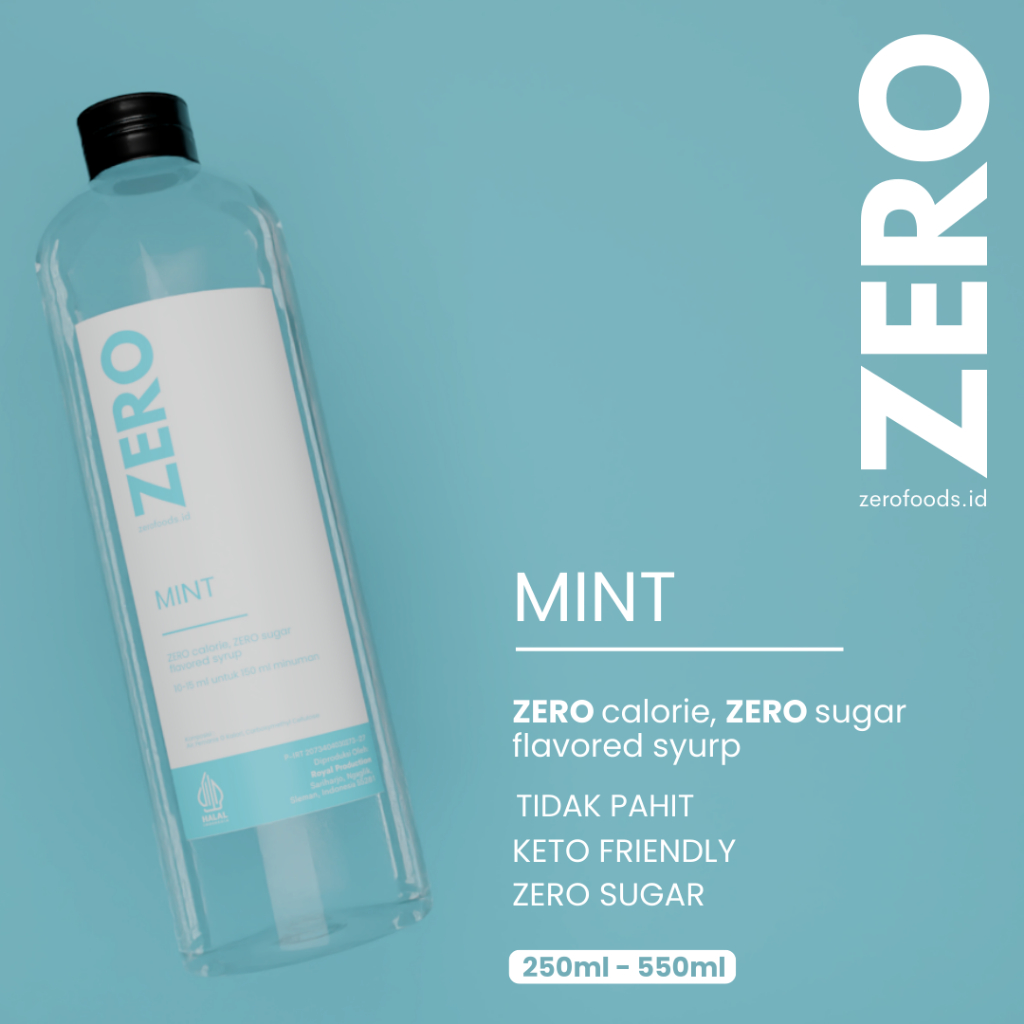Jual Zero Foods Diet Keto Mint Syrup - 0 Kalori Sirup - Sirup Mint 0 ...
