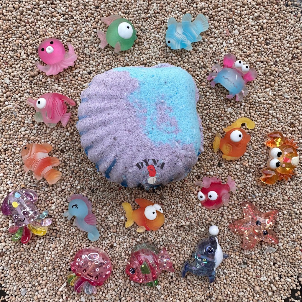 Jual Sea shell bath bomb bent kerang with free surprise bath bomb anak ...