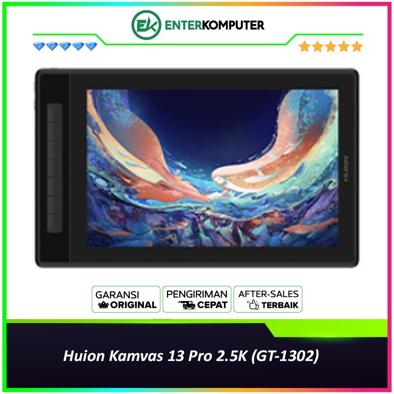 Jual Huion Kamvas 13 Pro 2.5K (GT-1302) Drawing Tablet | Shopee Indonesia