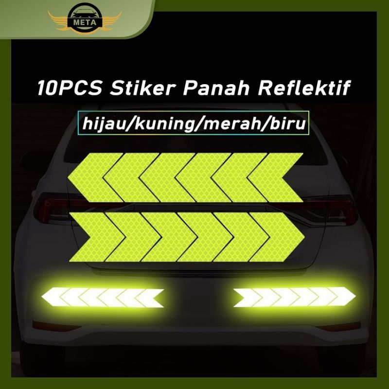 Jual 10Pcs Stiker Reflektif Untuk Bumper Belakang Mobil Car Warning ...
