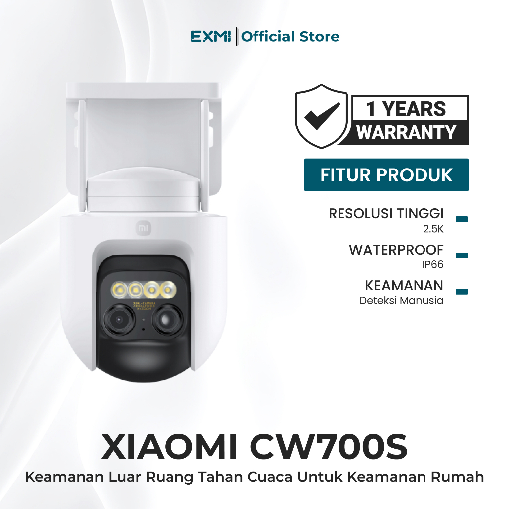Jual Xiaomi Outdoor Camera CW700S 2.5K | CCTV Outdoor | Tahan Air IP66 | Night Vision Berwarna ...